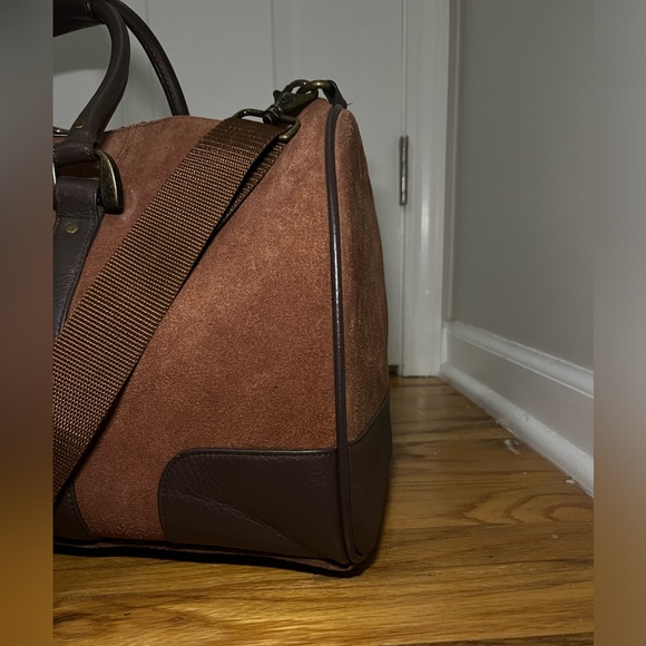 Marlboro | Bags | Vintage Marlboro Brown Suedeleather Duffle Bag Nwt ...